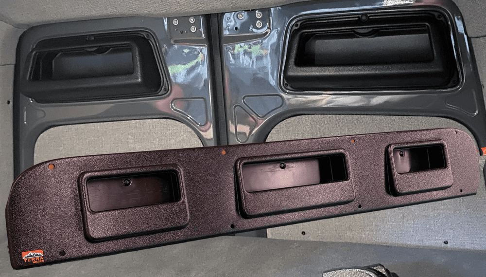 Terrawagen Cubby Kit side door and rear doors for high roof vans