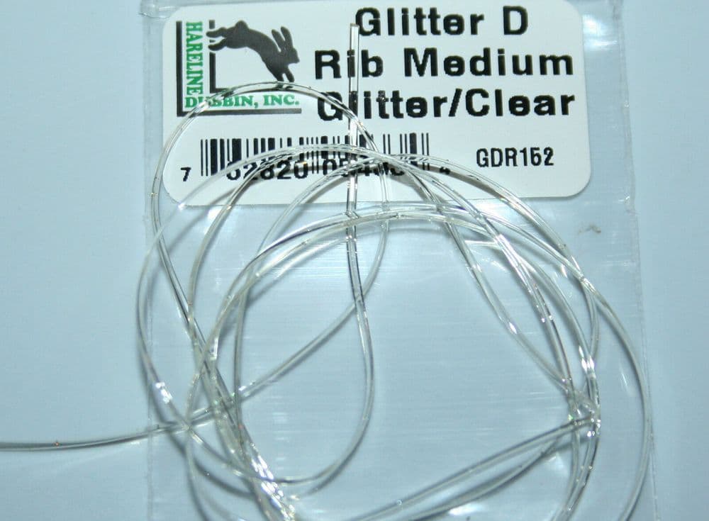 Fly Tying Hareline Glitter D Rib 5 colours N8