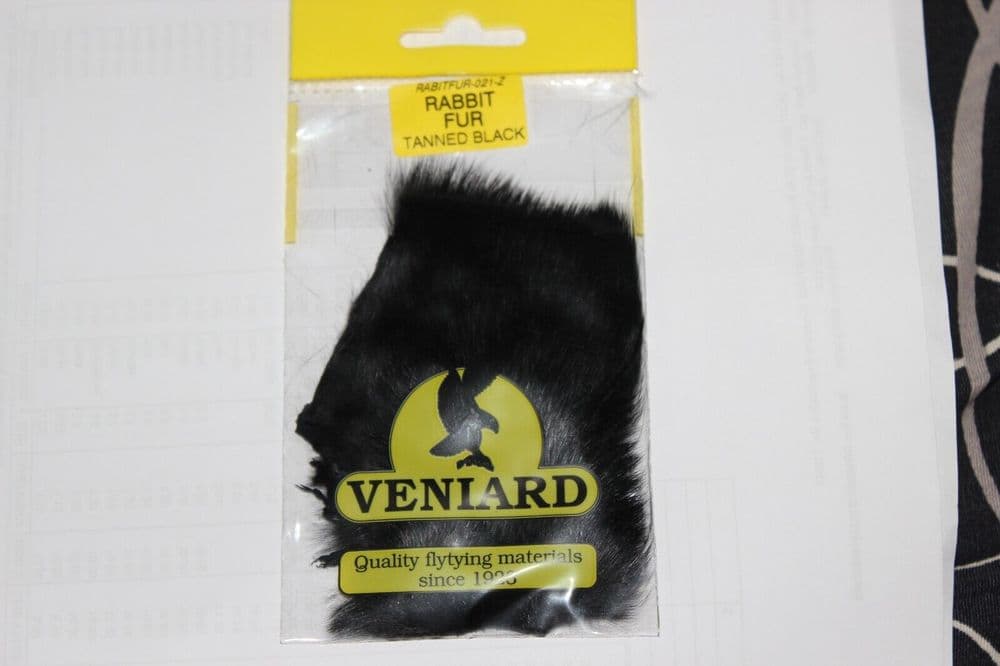 Fly Tying Rabbit Fur Patches Tanned and dyed