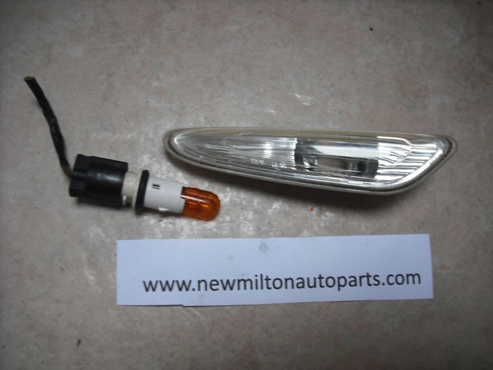 1 GENUINE BMW E46 3 SERIES 320D CLEAR FRONT WING SIDE MARKER INDICATOR ...
