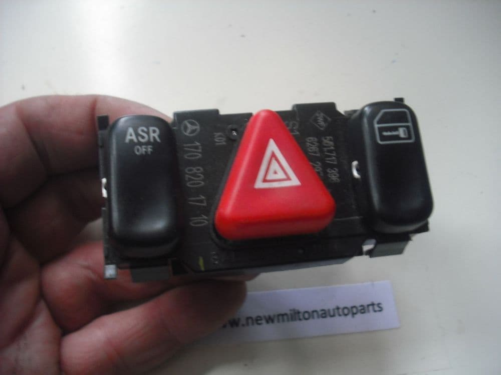 170 820 17 10 MERCEDES BENZ R170 SLK HAZARD WARNING LIGHT SWITCH AND ...