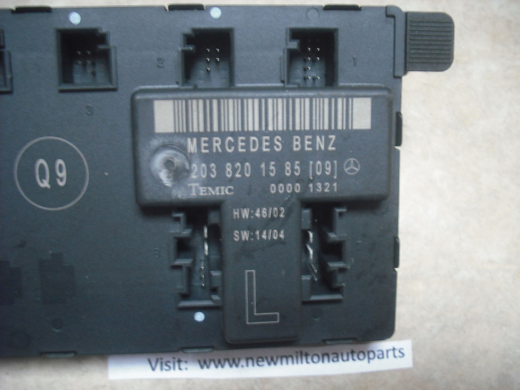 203 820 15 85 09 TEMIC MERCEDES BENZ W203 COUPE FRONT DOOR CONTROL ...