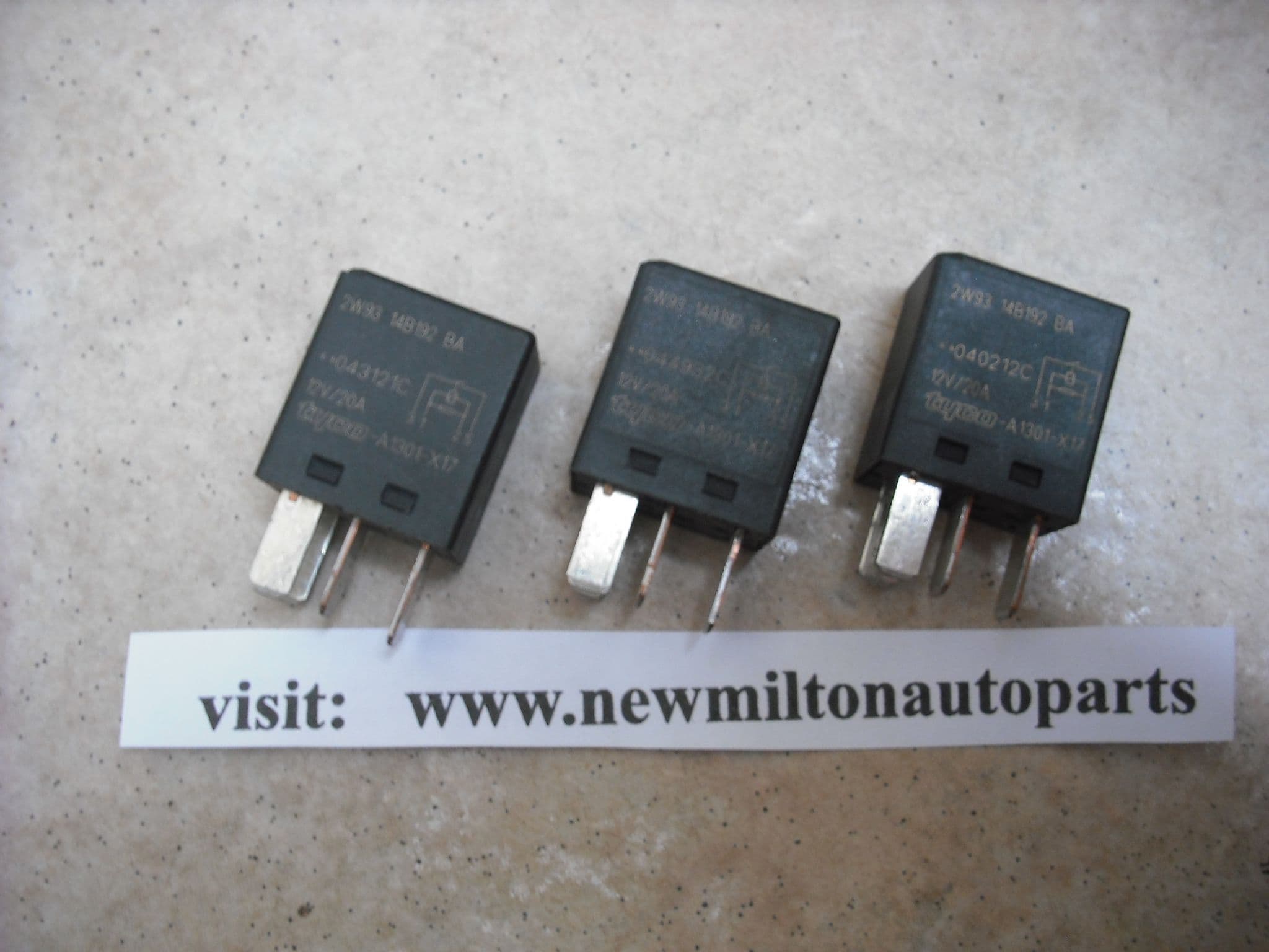 3 GENUINE FORD FIESTA MK6 MK7 FOCUS MONDEO RELAYS 2W93 14B192 BA 12V ...