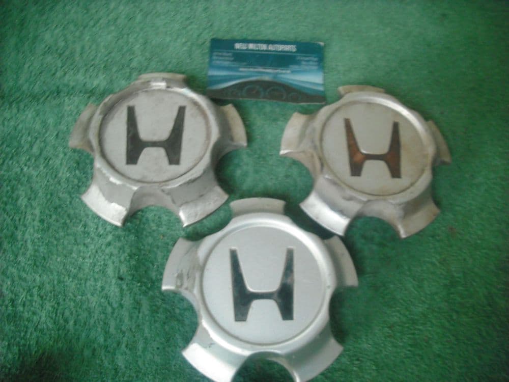 3 GENUINE HONDA ACCORD CIVIC ALLOY WHEEL HUB CAPS