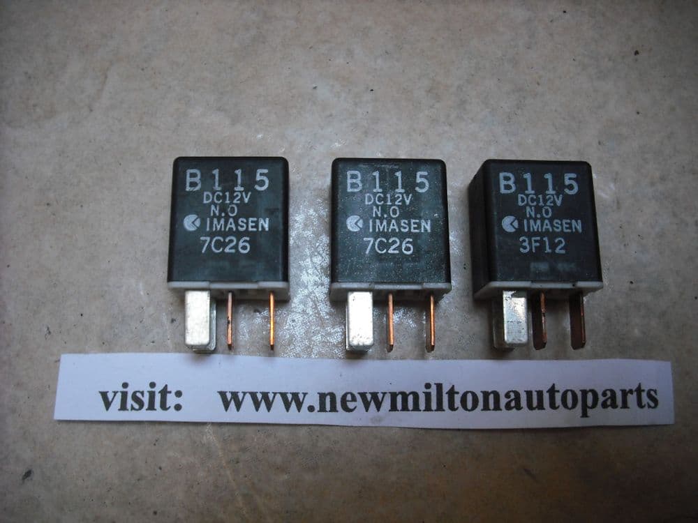 3 GENUINE MAZDA 2 3 AND 6 RELAYS B115 IMASEN 12V