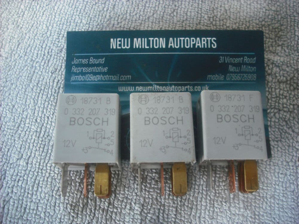 3 GENUINE SAAB 900 93 9-3 95 9-5 BOSCH RELAYS 90414477 0332207319 0 332 ...