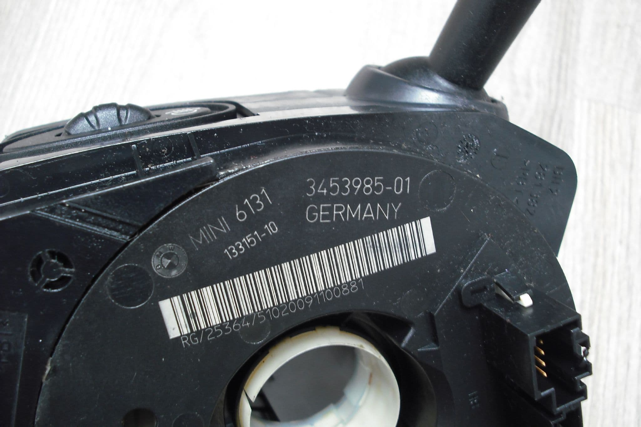 3453985-01 MINI COOPER ONE STEERING COLUMN SWITCH ASSEMBLEY HEADLIGHTS ...