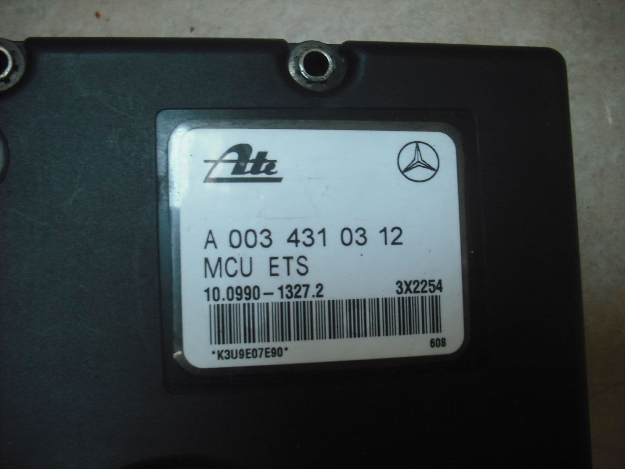 A 003 431 03 12 MERCEDES W203 C CLASS SLK R170 ABS PUMP CONTROL MODULE
