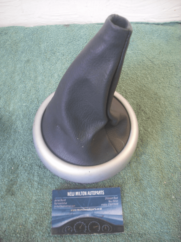A GENUINE BMW MINI R30 R52 ETC GEAR CHANGE STICK LEATHER GAITER AND ...