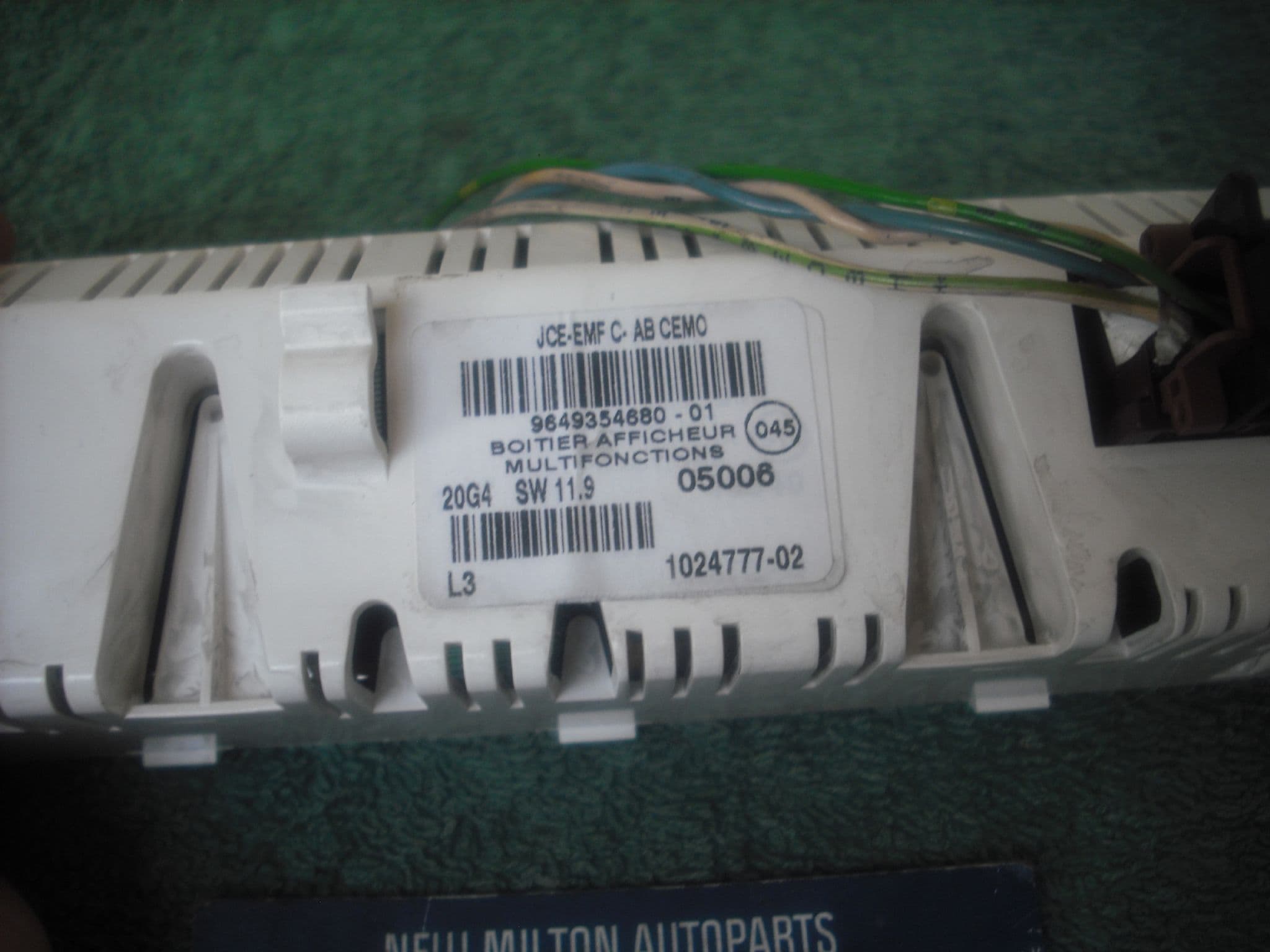 A GENUINE CITROEN C4 DIGITAL MULTIFUNCTION CLOCK LED DASH DISPLAY ...