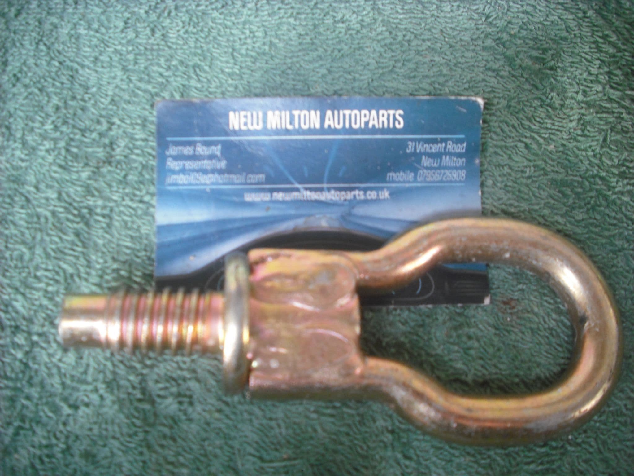 A GENUINE JAGUAR X TYPE FRONT TOWING EYE BOLT FROM THE TOOL KIT