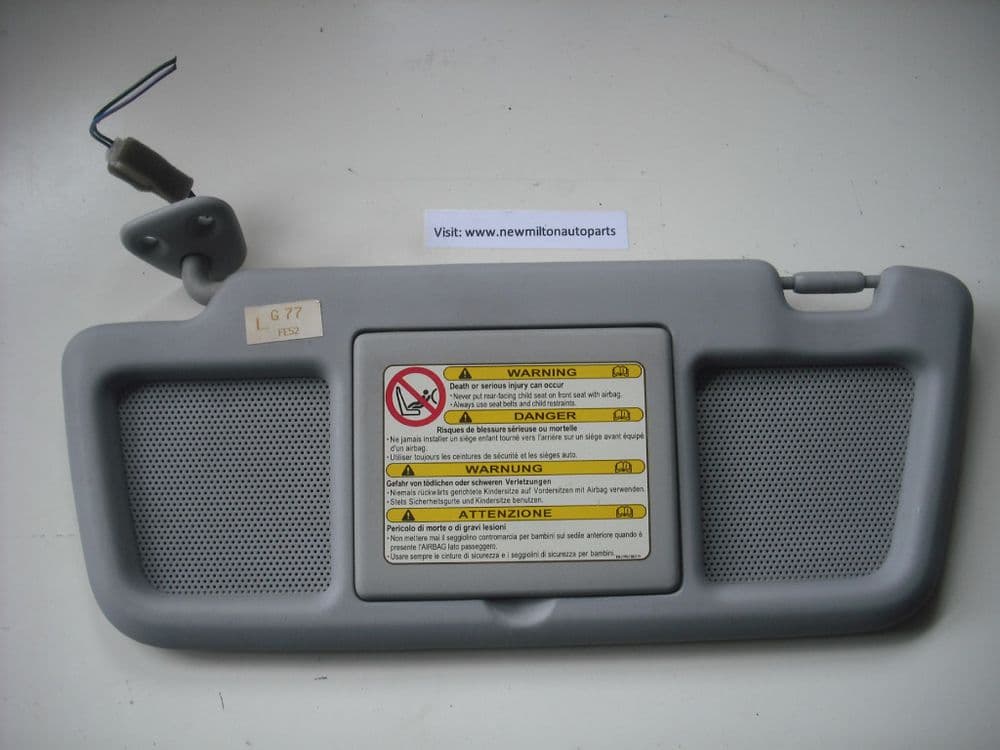 A GENUINE MAZDA RX8 SUNVISOR SUNSHINE SHADE LEFT SIDE