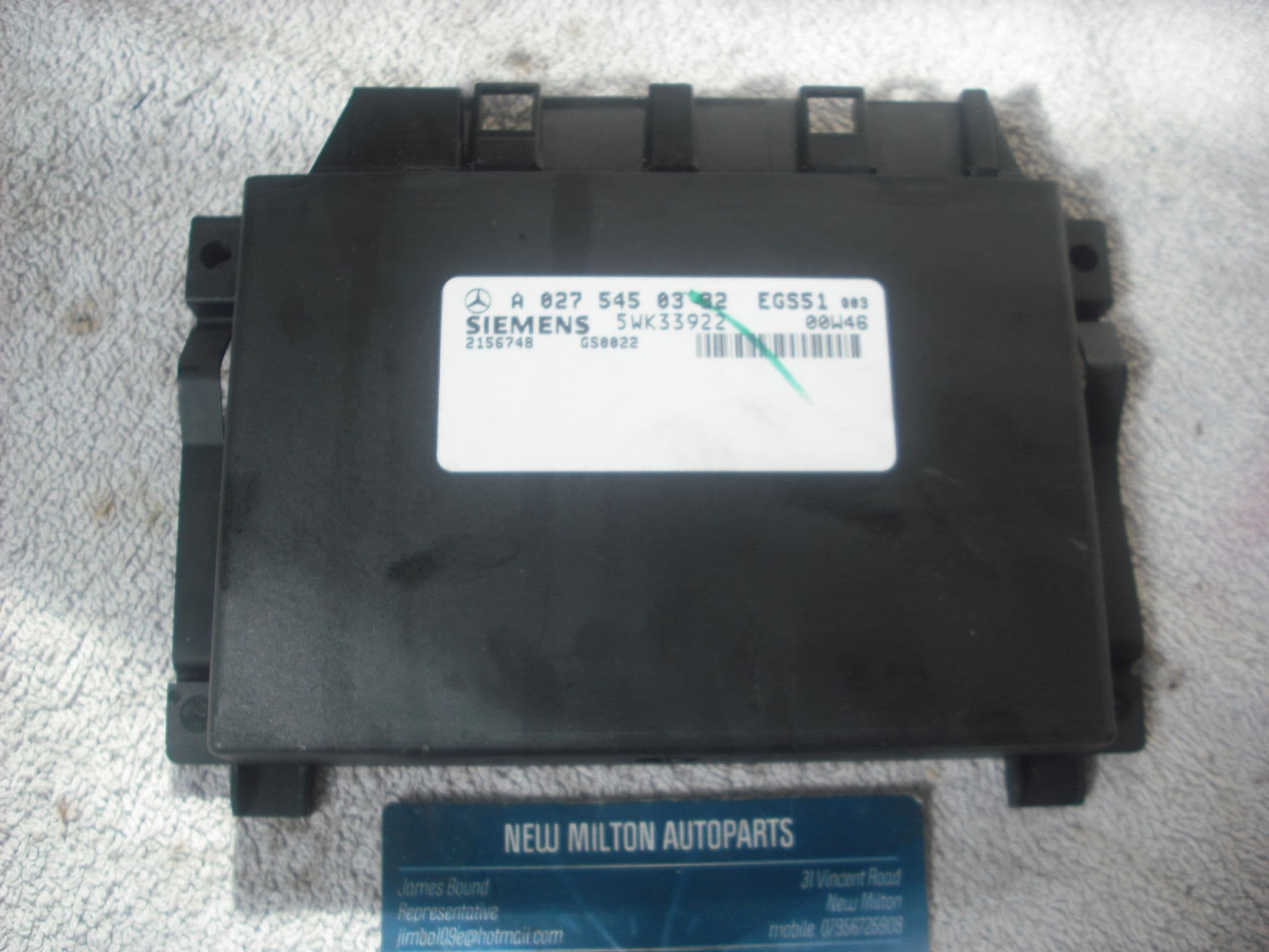 A GENUINE MERCEDES BENZ W203 C CLASS CLK GEARBOX TRANSMISSION CONTROL ...