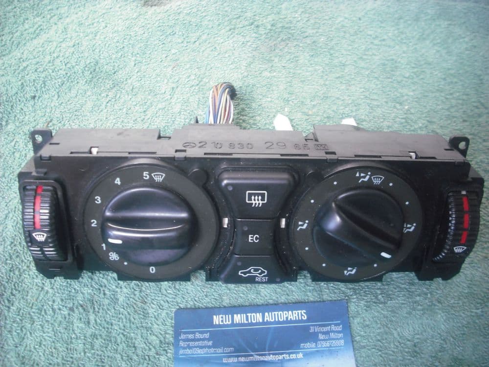 A GENUINE MERCEDES BENZ W208 CLK W210 E CLASS HEATER CONTROL PANEL ...