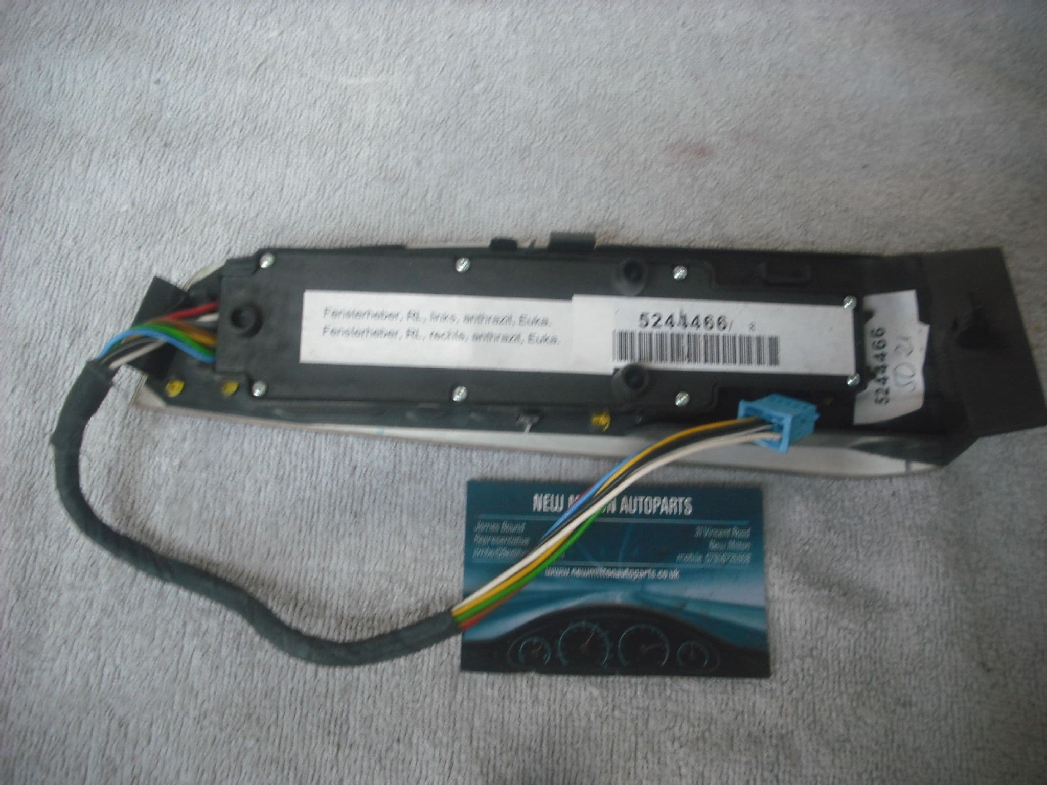 A GENUINE MERCEDES W220 S CLASS S320 DRIVERS DOOR ELECTRIC WINDOW ...