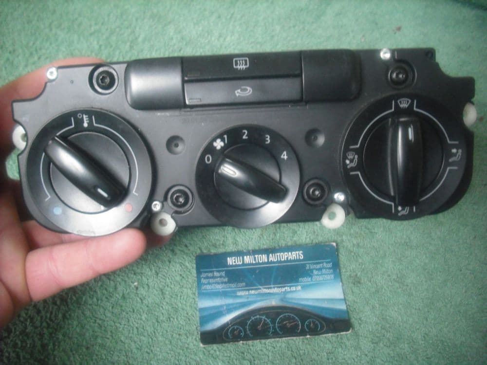 A GENUINE VW VOLKSWAGEN GOLF MK5 A/C HEATER CONTROL FAN BLOWER PANEL ...