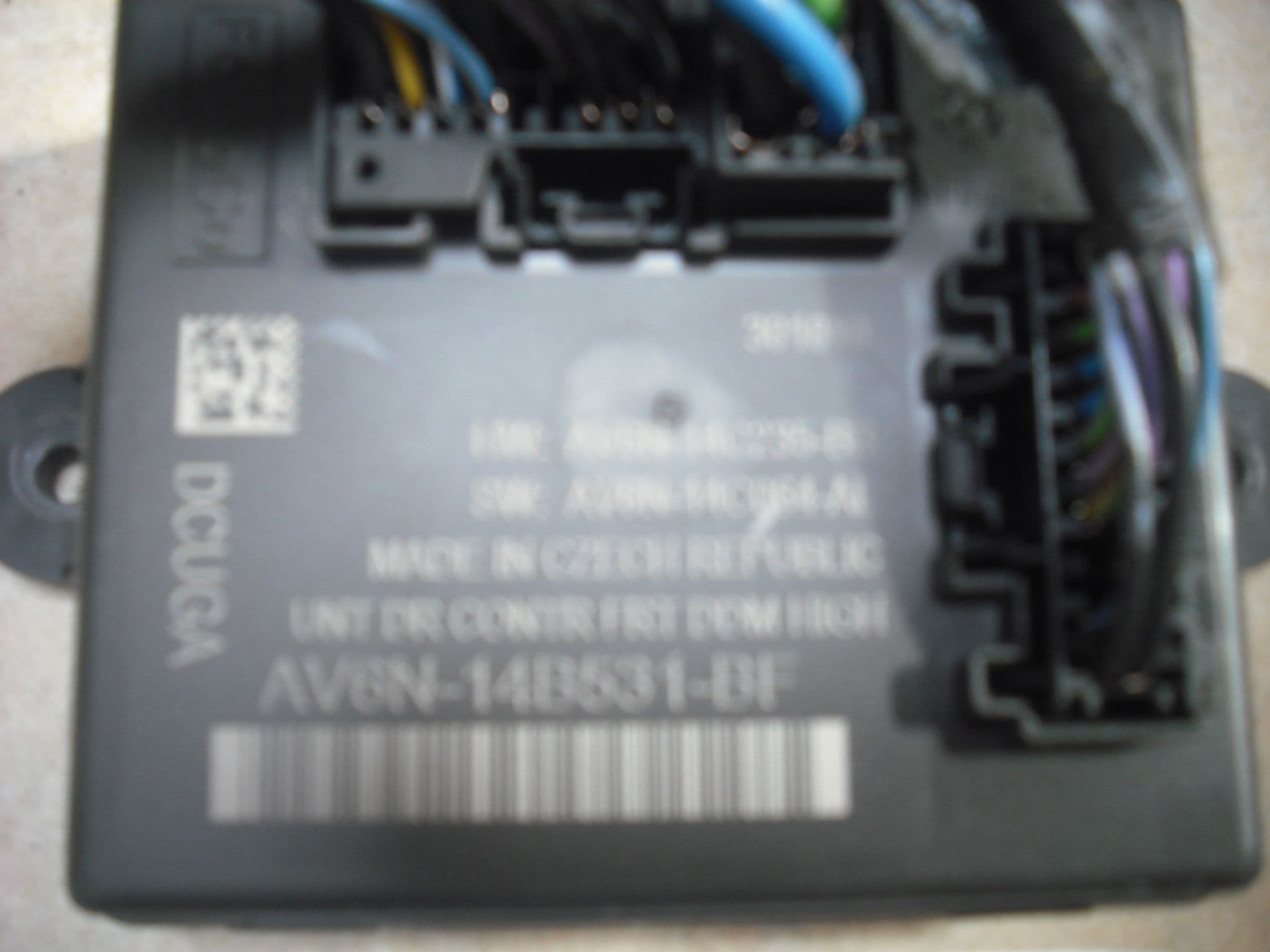 AV6N-14B531-BF FO0RD C MAX MK2 FRONT UK DRIVERS DOOR CONTROL MODULE ECU