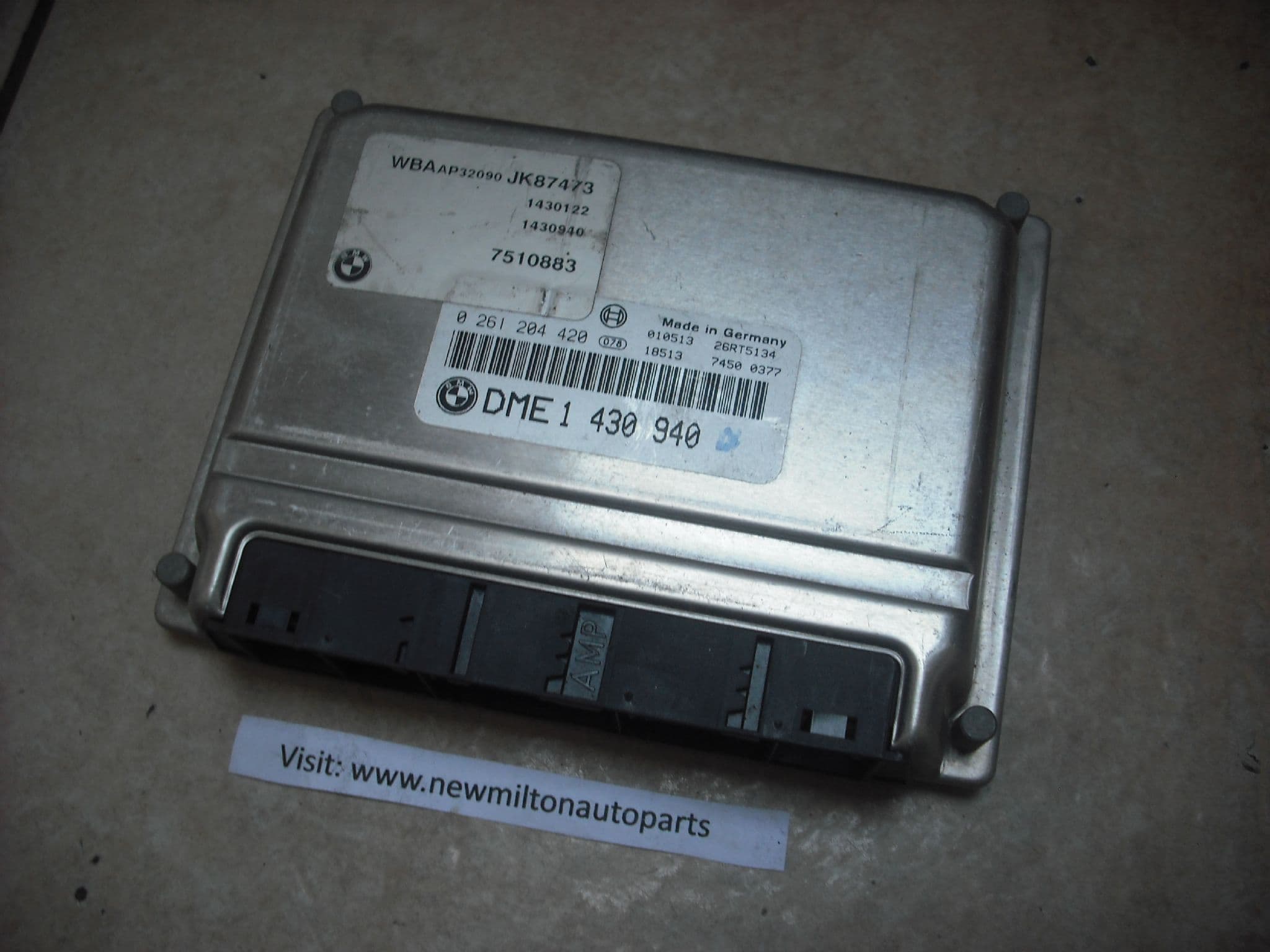 BMW 3 SERIES E46 ENGINE ECU CONTROL MODULE DME1 430 940 BOSCH 0 261 204 420