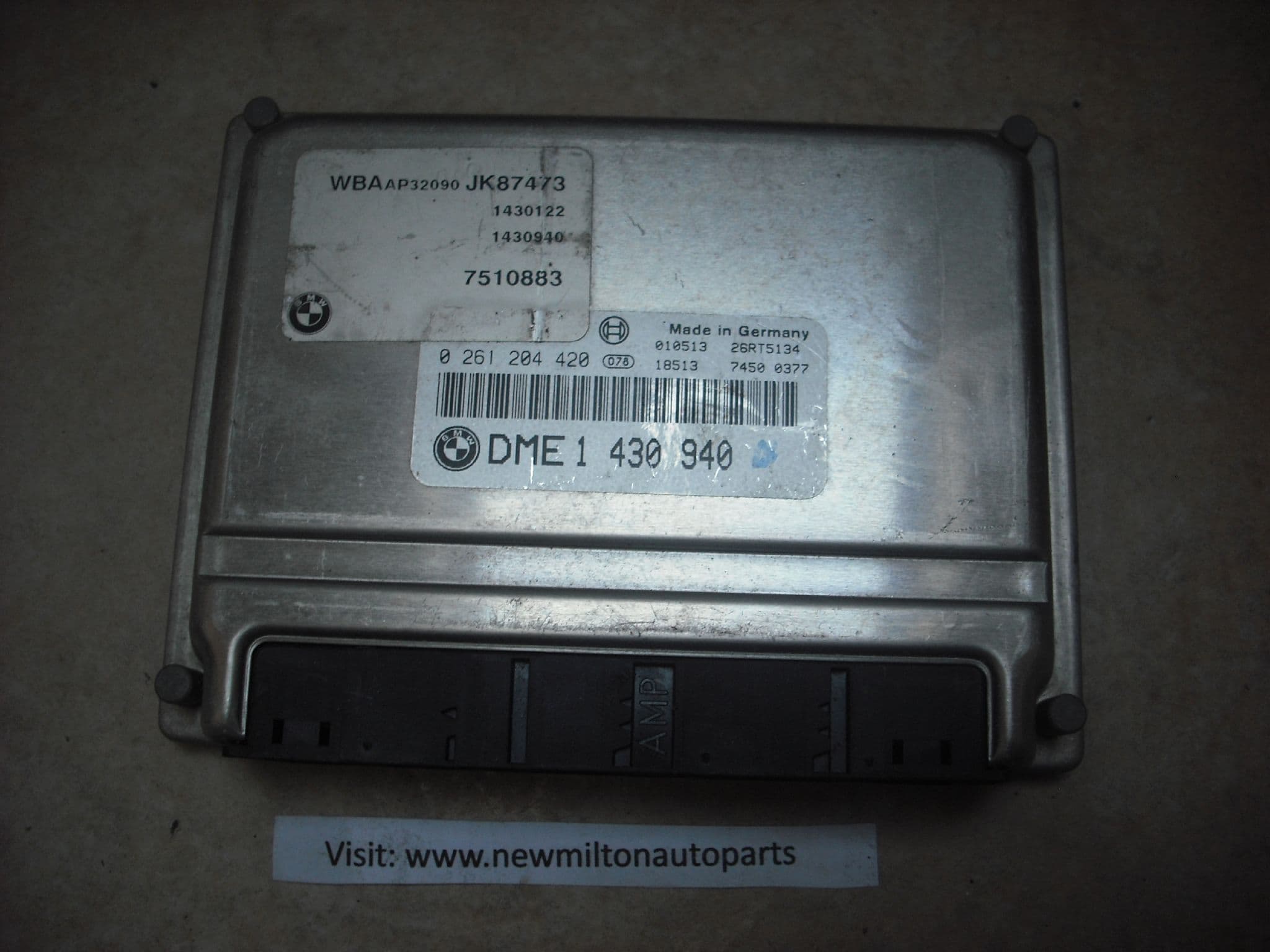 BMW 3 SERIES E46 ENGINE ECU CONTROL MODULE DME1 430 940 BOSCH 0 261 204 420