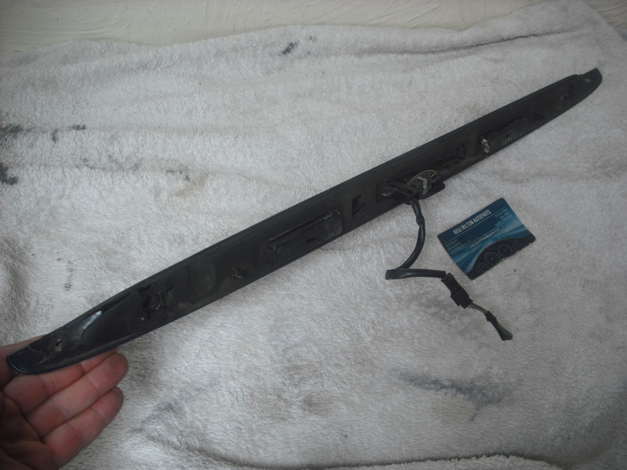 BMW E46 ESTATE REAR TAILGATE BOOT TRIM PANEL WITH THE RELEASE SWITCH ...