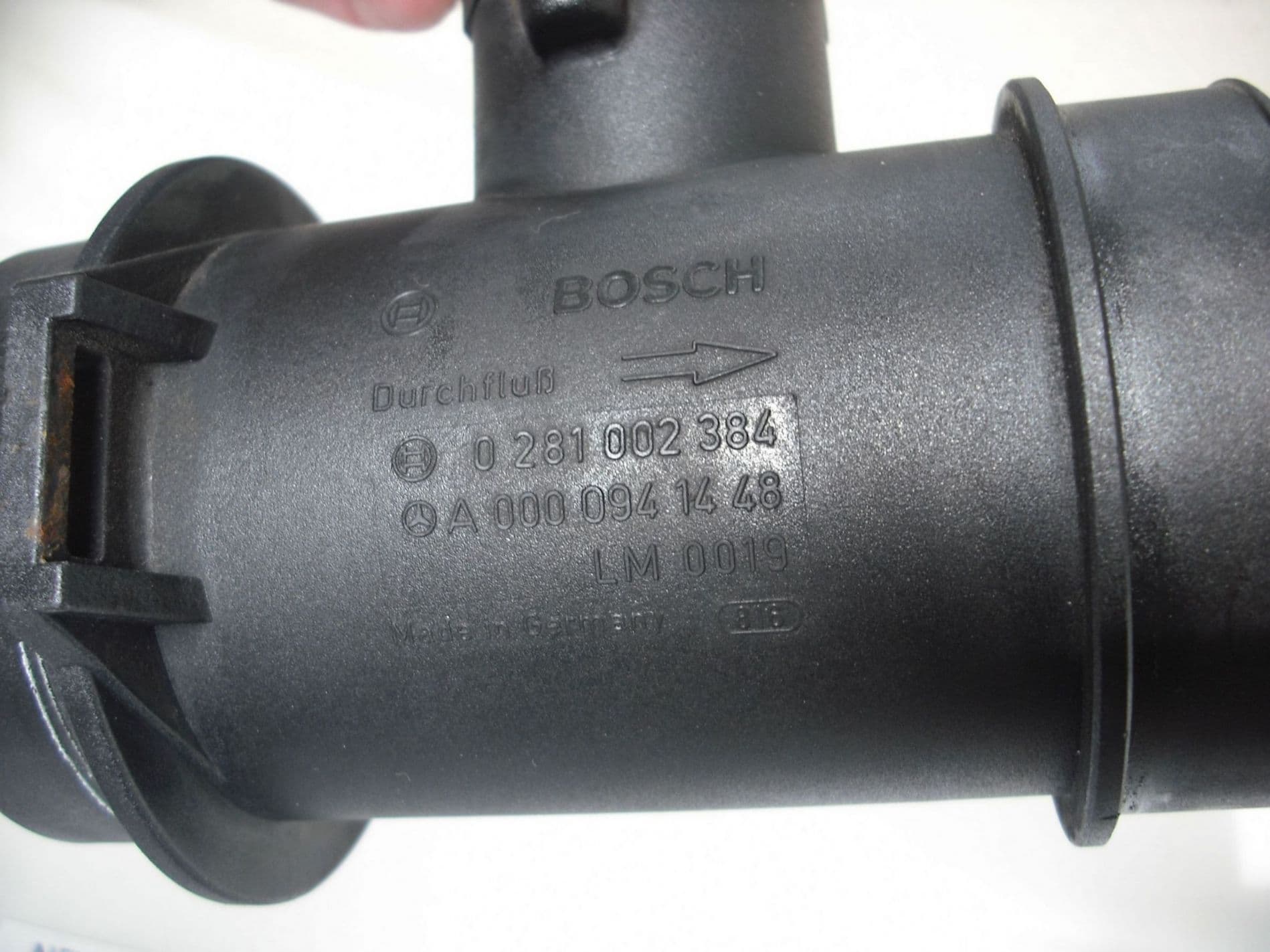 MERCEDES W202 C CLASS DIESEL AIRFLOW METER MAF SENSOR BOSCH 0 281 002 384
