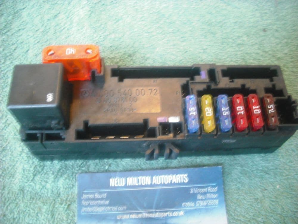 MERCEDES W202 C CLASS FUSE BOX OVERLOAD RELAY FUSE BOX MODULE A 000 540 ...