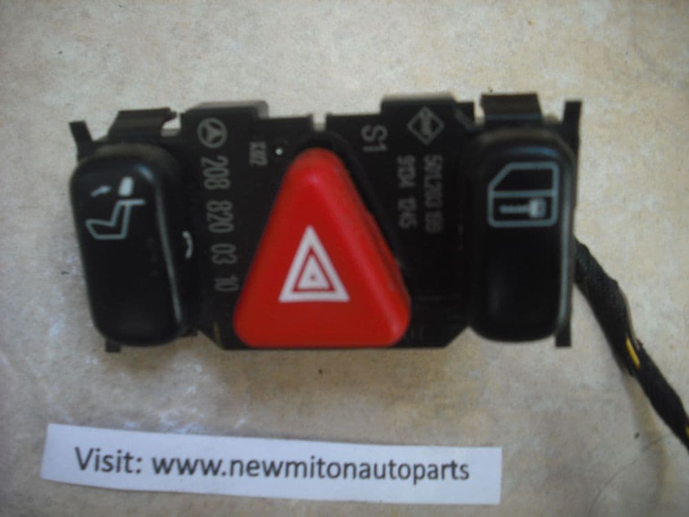 MERCEDES W202 W208 CLK C CLASS HAZARD WARNING SWITCH 208 820 03 10 ...