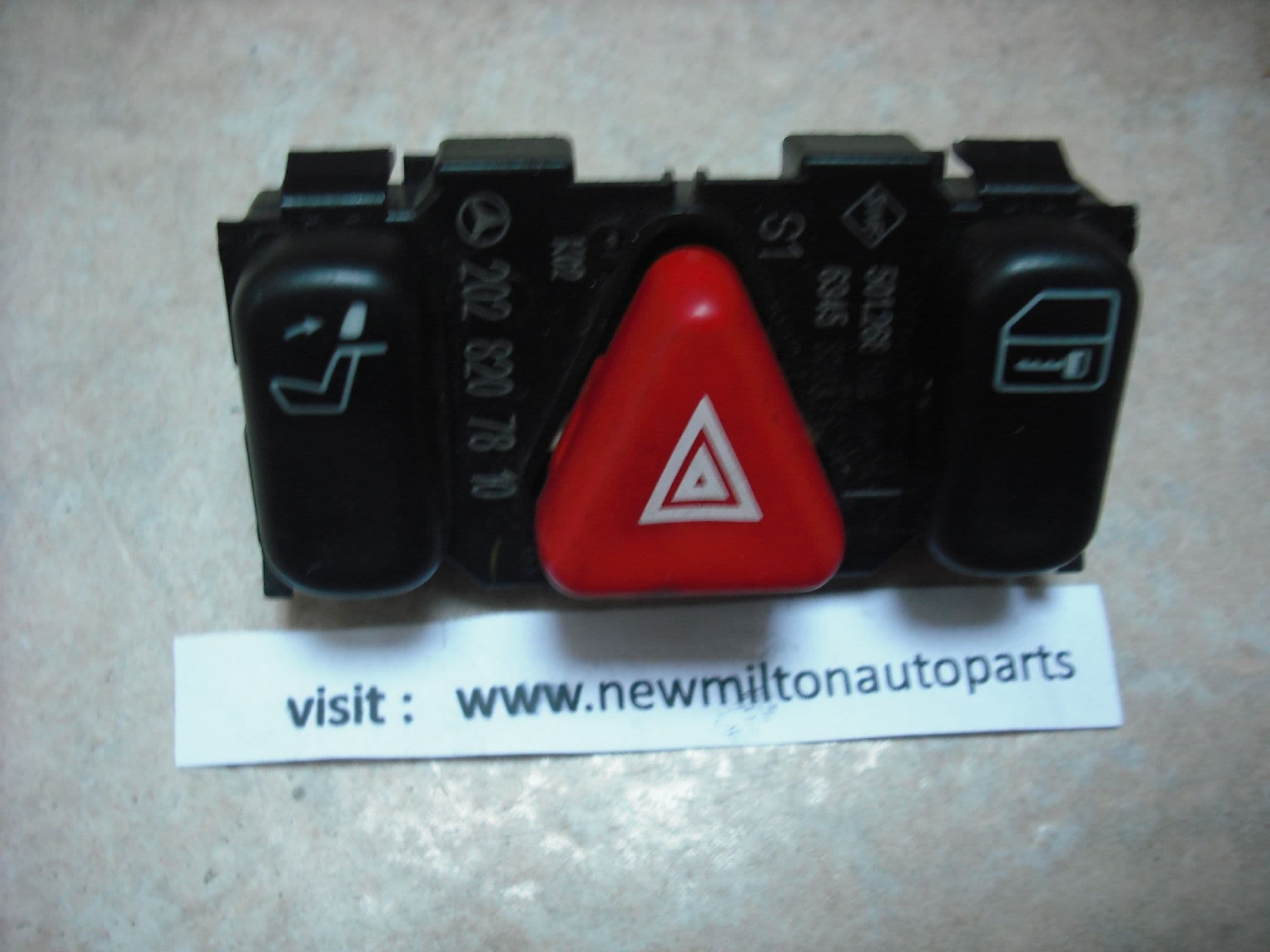 MERCEDES W210 W202 C CLASS HAZARD WARNING LIGHT SWITCH HEADREST AND ...