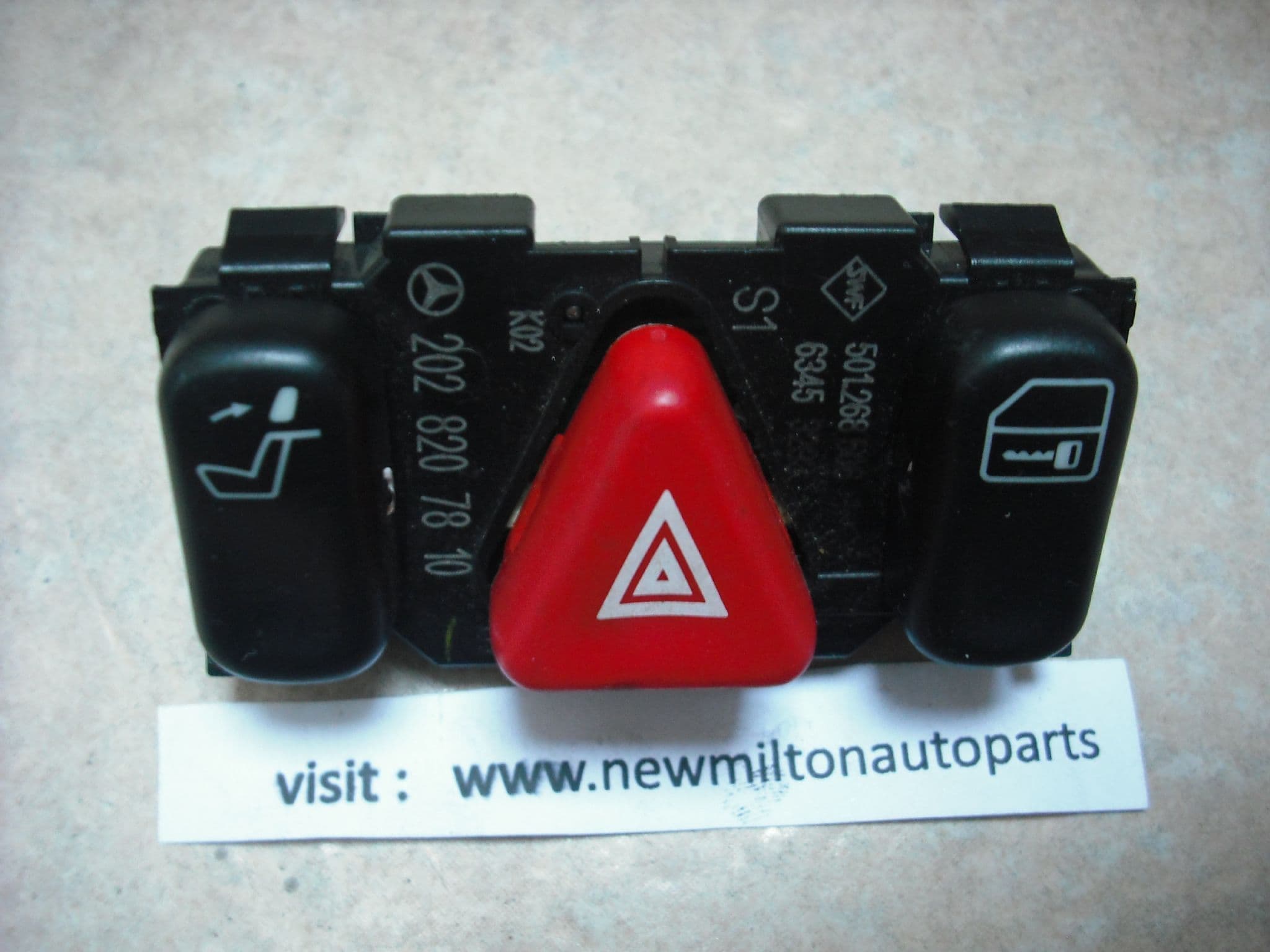 MERCEDES W210 W202 C CLASS HAZARD WARNING LIGHT SWITCH HEADREST AND ...