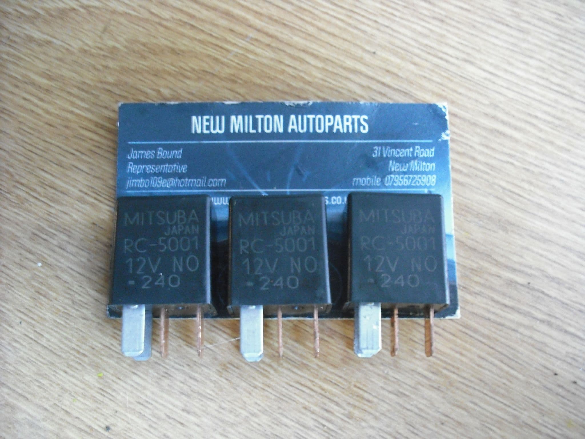 MITSUBA RC-5001 3 X GENUINE SUBARU IMPREZA WRX BUG EYE BLACK 12V RELAYS