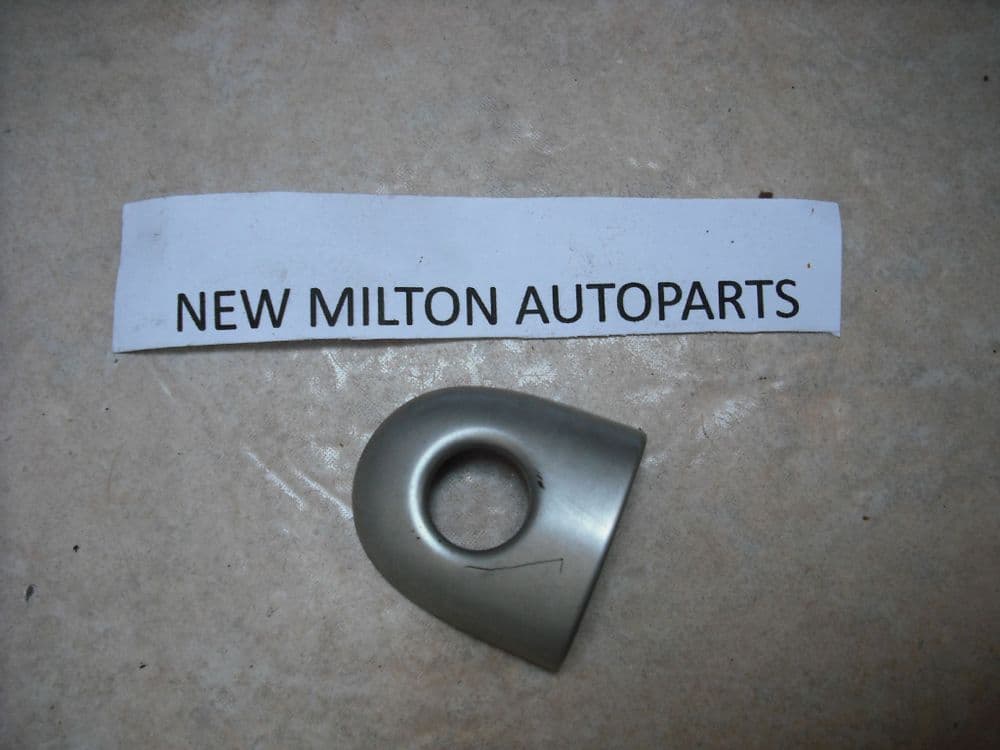 RENAULT MEGANE FRONT DOOR HANDLE LOCK BARREL BUTTON COVER CAP SILVER