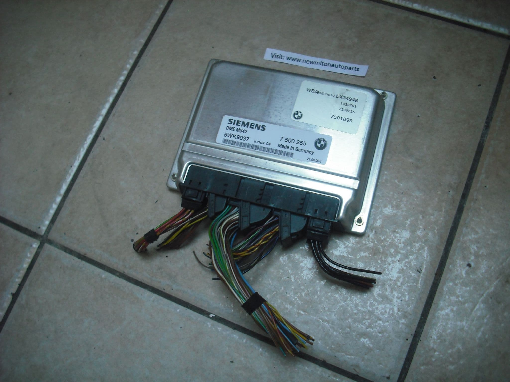 sold SIEMENS DME MS42 7 500 255 5WK9037 BMW E46 E59 MAIN ECU CONTROL MODULE