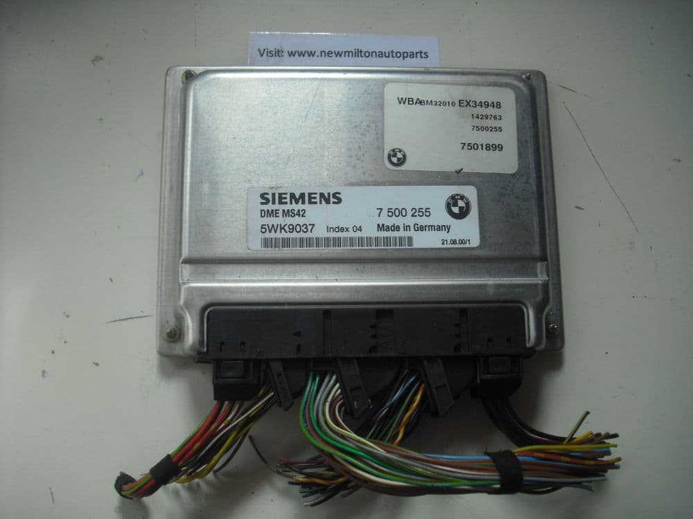 SOLD SIEMENS DME MS42 7 500 255 BMW E39 520i 5 SERIES MAIN ECU CONTROL ...