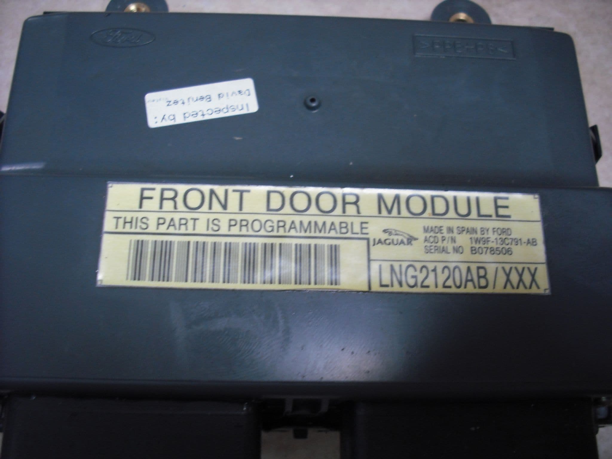 sold sold LNG2120AB/XXX JAGUAR XJ8 X308 FRONT DOOR WINDOW CONTROL MODULE