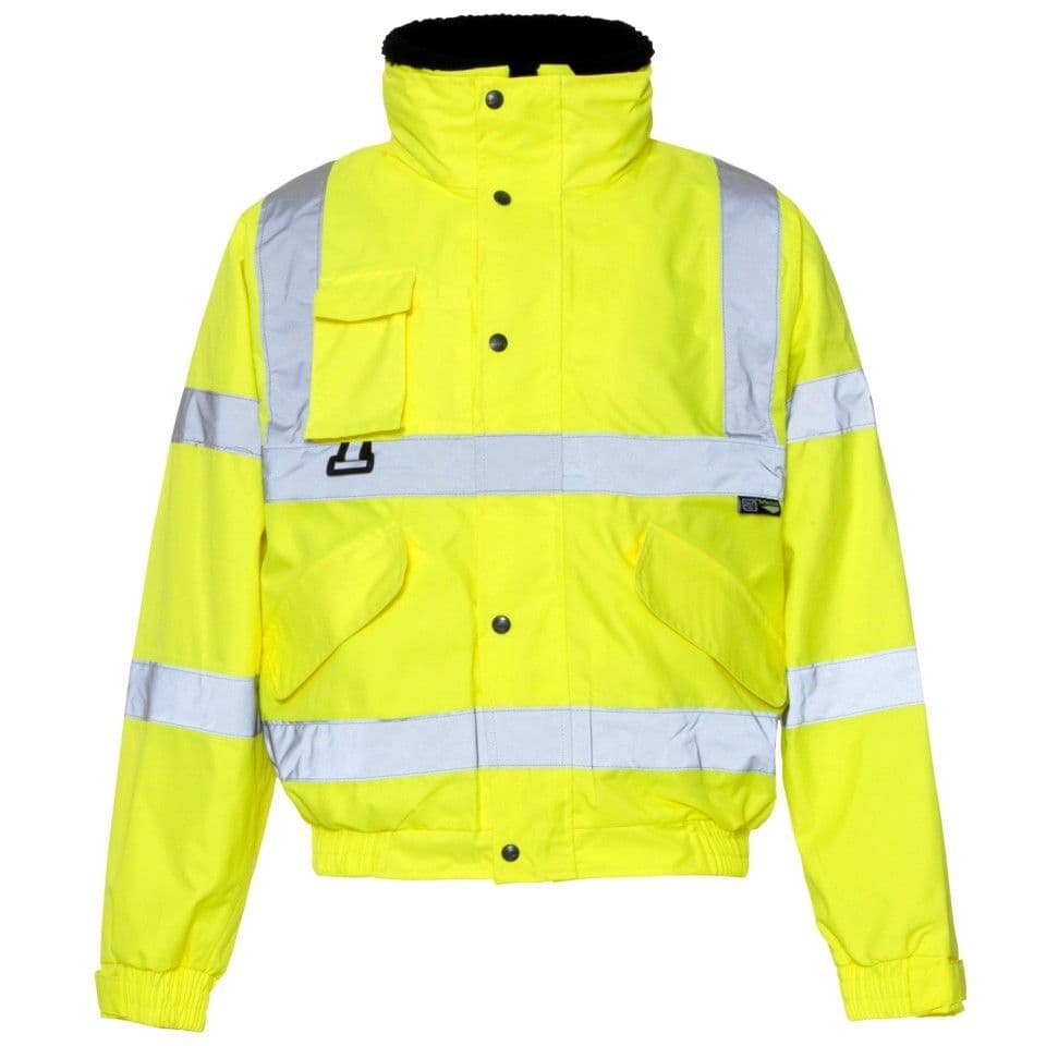 Supertouch Hi Vis Breathable 2 in 1 Yellow Bomber Jacket | Workwear101.com
