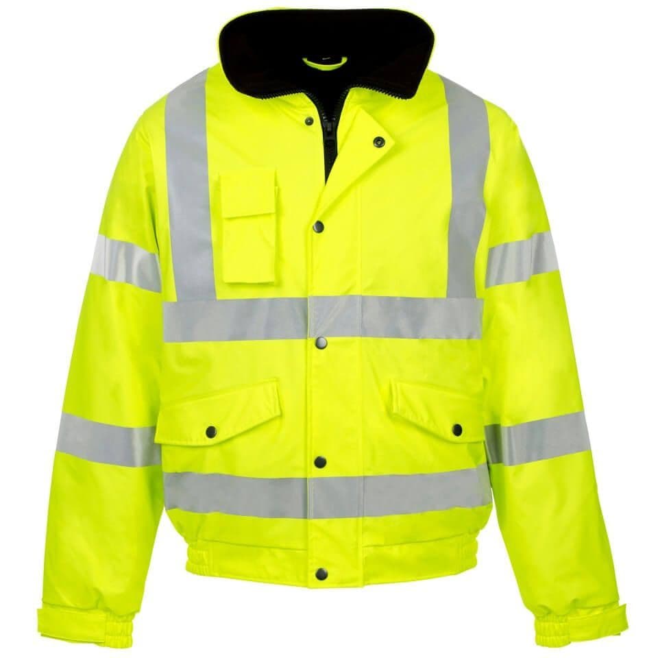 Supertouch Hi Vis Storm-Flex Yellow Bomber Jacket | Workwear101.com