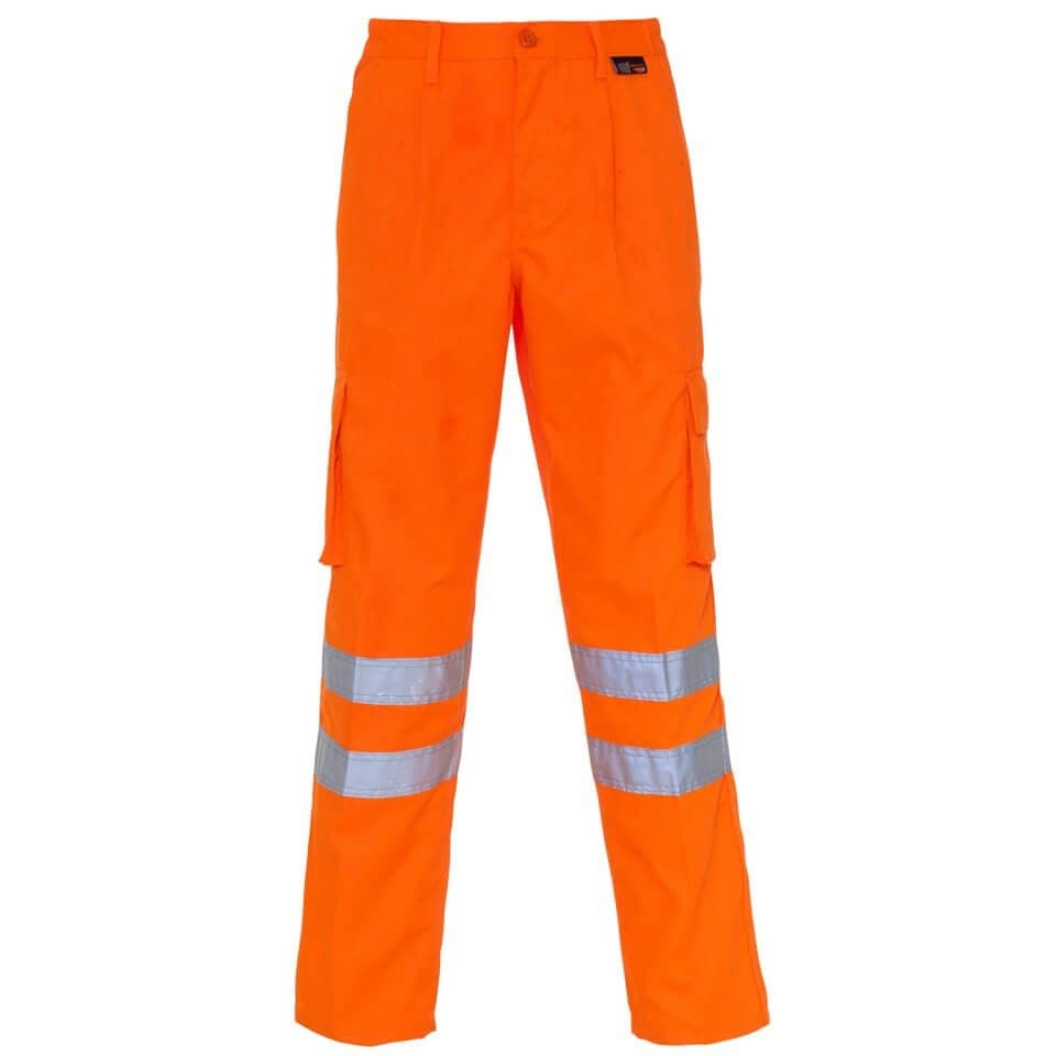 Supertouch Orange Hi Vis Combat Trousers | Workwear101.com