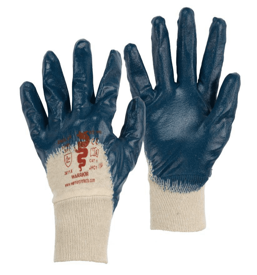 Warrior Lightweight Nitrile Open Back Gloves - 120 Pairs | Workwear101