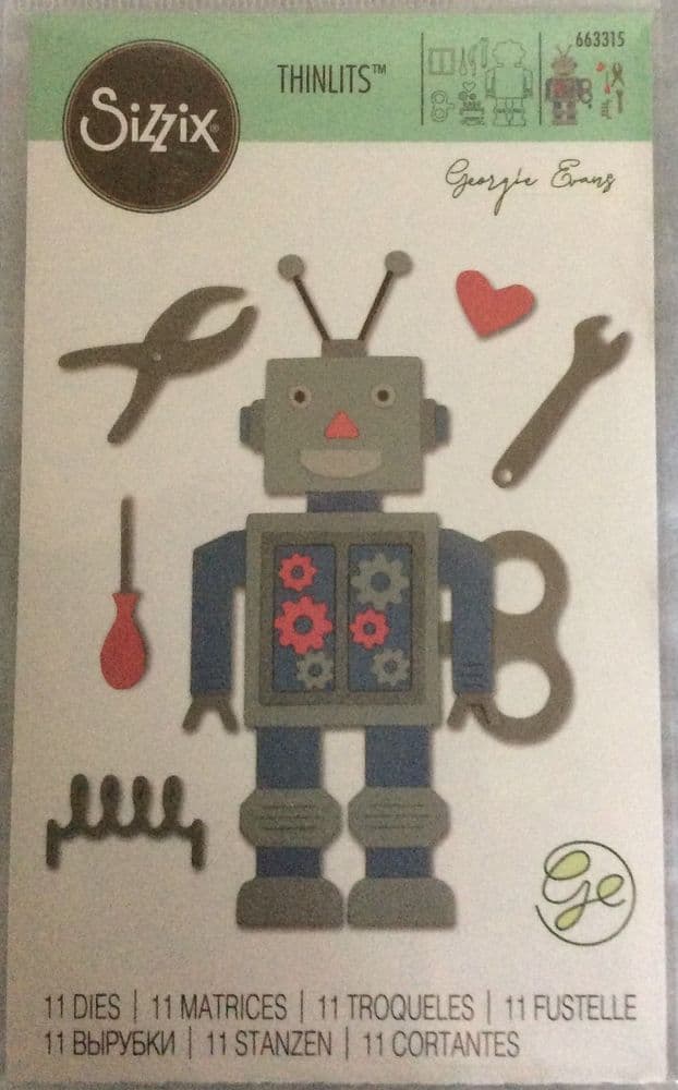 Sizzix Thinlits Die - 50s Robot