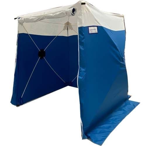 Heavy Duty PU/Nylon Work Tent - 2.1m x 2.1m x 2.0m - Blue & White