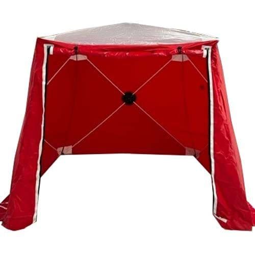 2.7m Work Tent - Red with Translucent Roof - Clearance