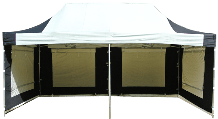 4m x 8m Pop Up Gazebo Marquee - 50 Hex Aluminium Frame