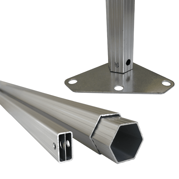 Aluminium Frame 50mm Hexagonal profile legs