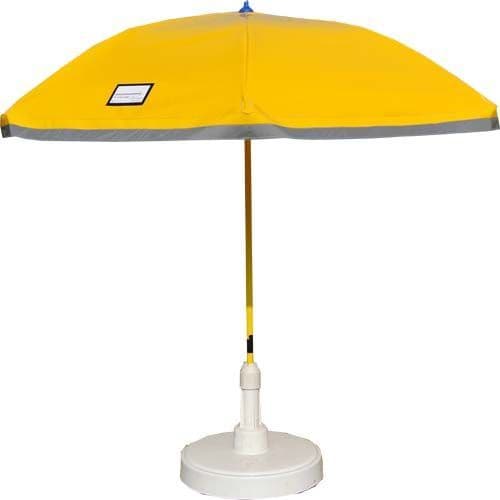 Hi Vis Fluorescent Yellow Railway Umbrella with Hi Vis Trim
