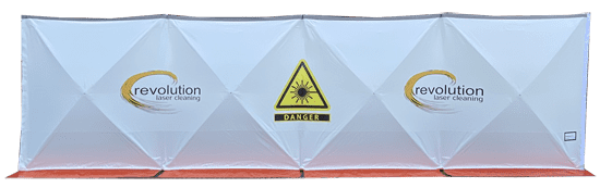 Heavy Duty Laser Barrier Screening for laser cleaning and laser ablation.
