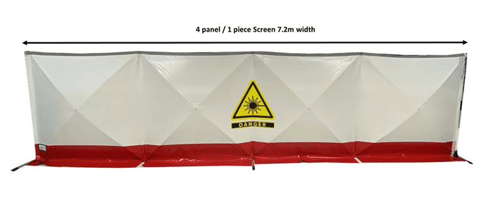 Heavy Duty Laser Barrier Screening for laser cleaning and laser ablation.