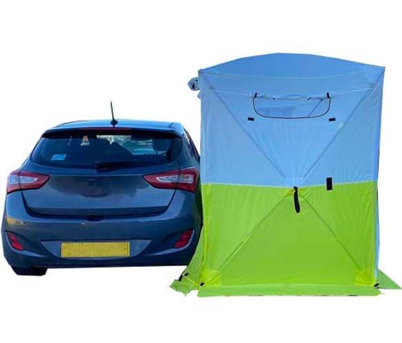 Mobile Dent Repair pop-up work tent - 1 4 l x 1 4 w x 2 0m h