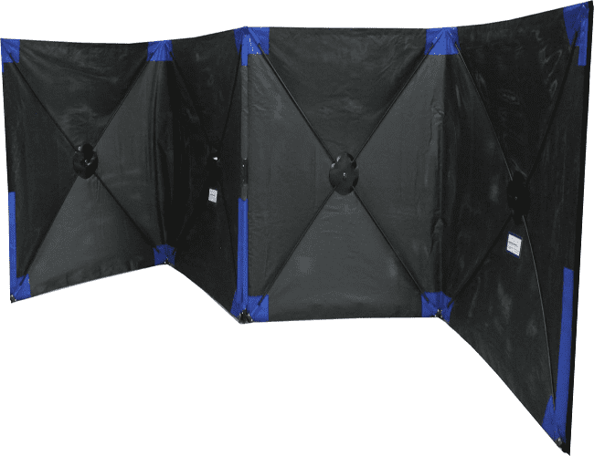 Premium Fire Service Incident Screening - Black Mesh