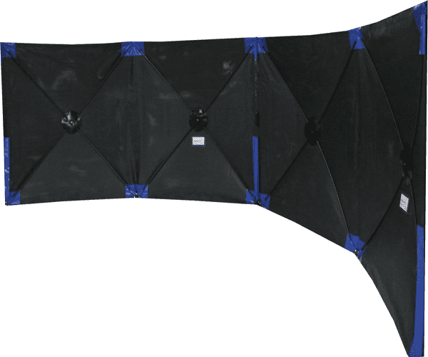 Premium Police Barrier Screening - Black Mesh