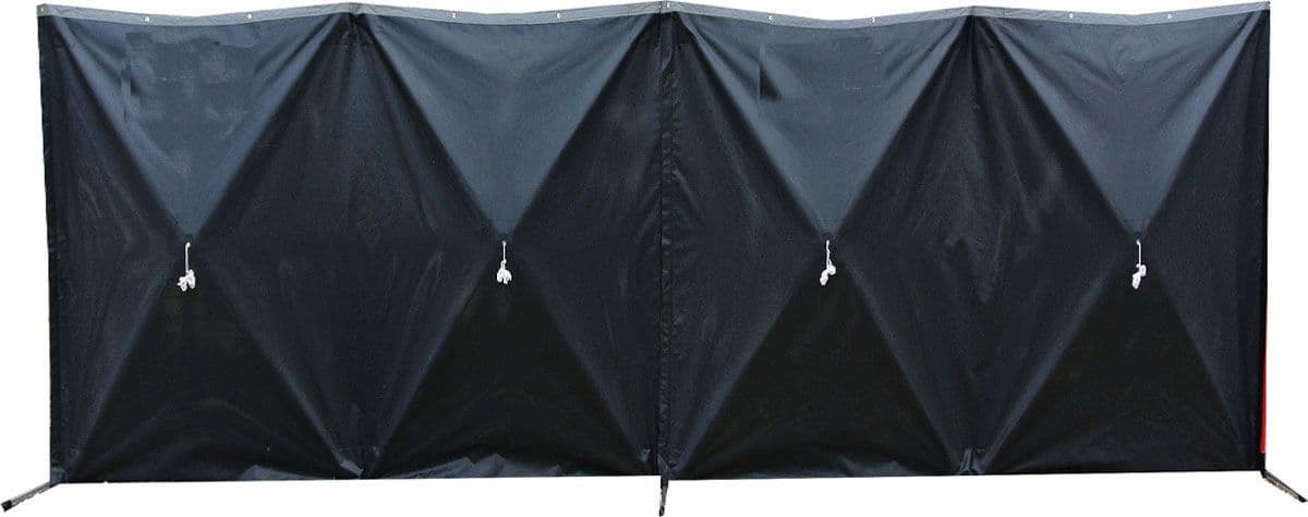 Premium Police Barrier Screening - Black Mesh